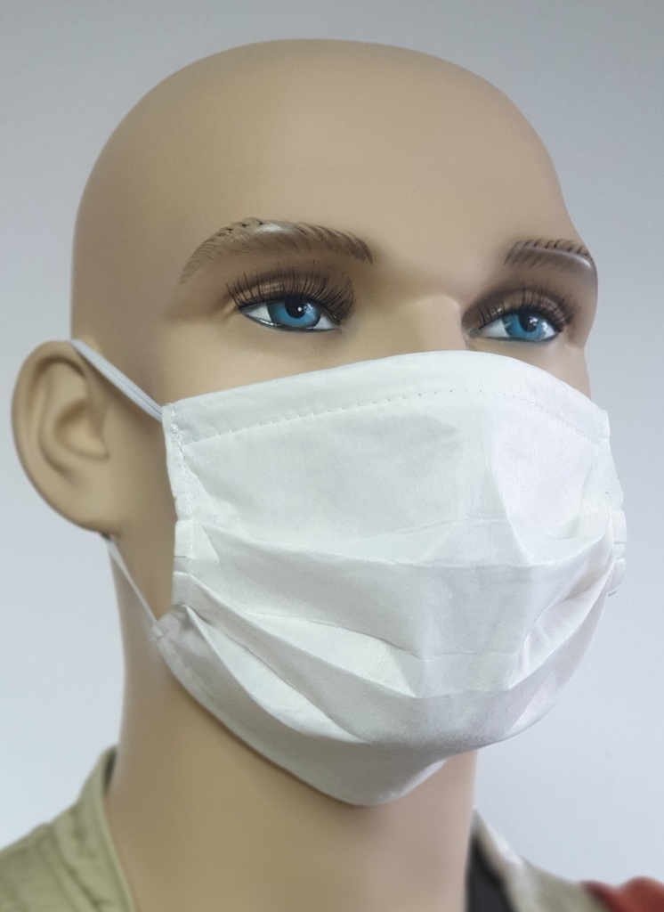 Jednorázová vrstvená rouška z nanotextilie s gumičkami za ucho RONA